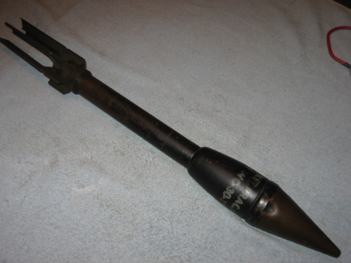 ORIGINAL WWII BAZOOKA M7A1 PRACTICE ROCKET BY SIMCO DATED 10-43 ...