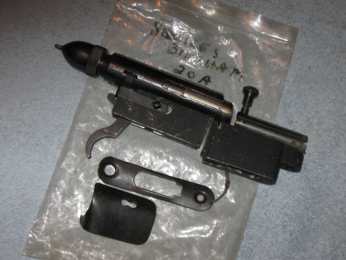 SQUIRES BINGHAM MODEL 20A BOLT, RECEIVER, TRIGGER AND MAGAZINE HOUSING ...