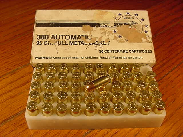 Winchester Box of .380 Auto. Full Metal Jacket .380 ACP 17061561 ...