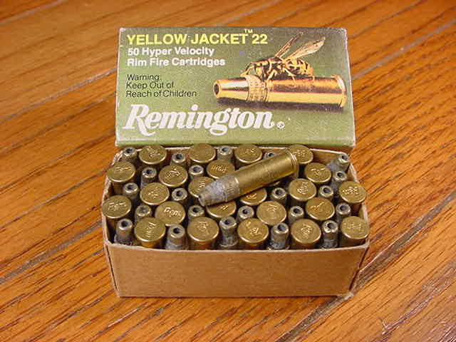 Box of Remington Yellow Jacket Hyper-Velocity .22 Long Rifle Plated ...