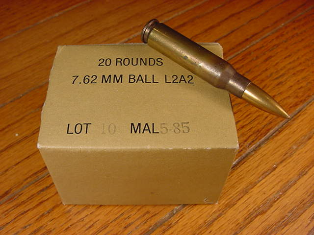 Box of Malaysian L2A2 7.62mm/308 Win. Full Metal Jacket .308 Win ...