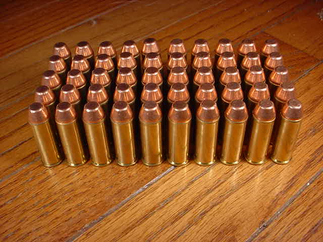 50 Rounds of Reloaded .45 Colt Plated Round Nose Flat Point .45 Long ...