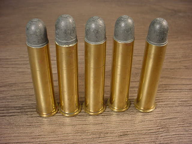 5 Rounds Mixed Reloaded .45-70 Government Lead Round Nose Flat Point ...