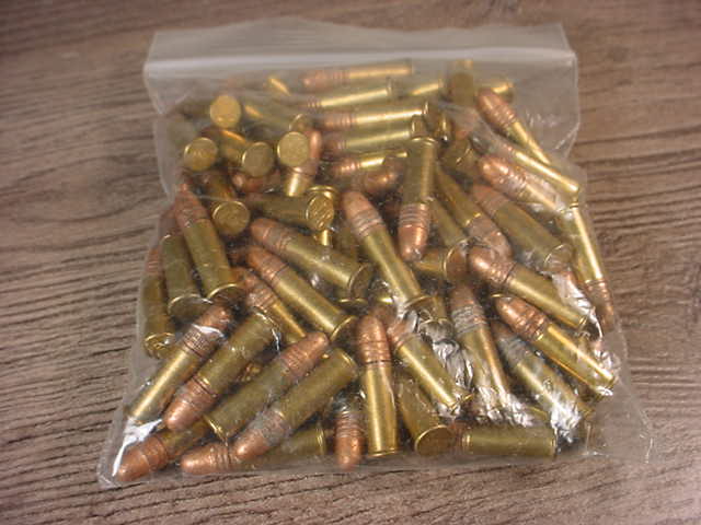 100 Rounds of Mixed Winchester .22 Long Rifle Plated Solid Point .22 LR ...