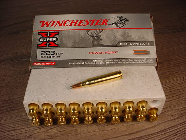 Box of Winchester Super-X Power Point .223 Rem. Semi-Jacketed Soft ...