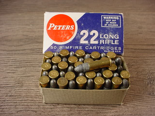 Peters Cartridge Company Box of Peters Standard Velocity .22 Long Rifle ...