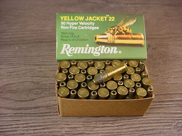 Box of Remington Yellow Jacket Hyper-Velocity .22 Long Rifle Plated ...