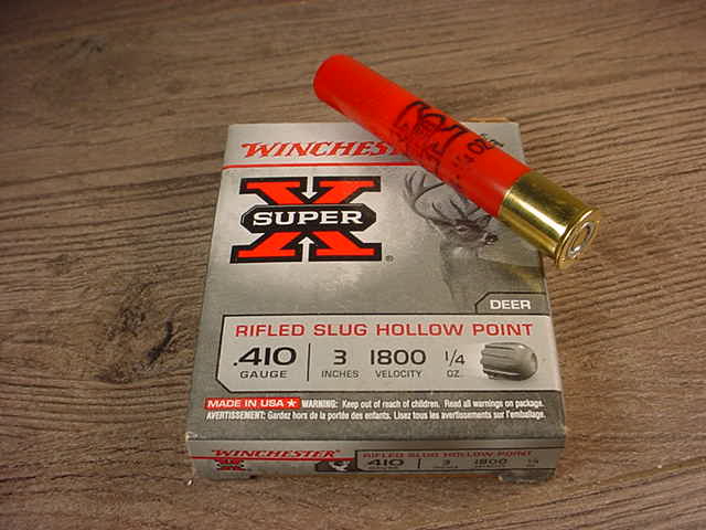 Box of Winchester Super-X .410 Gauge 3 Inch Hollow Point Rifled Slugs ...