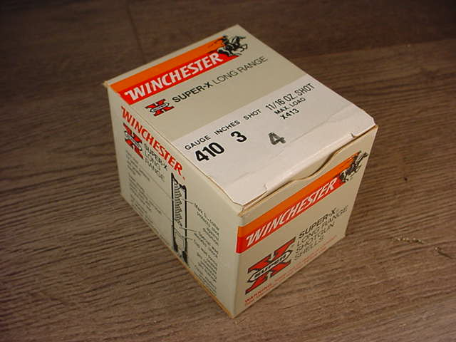 Partial Box of Winchester Super-X Long Range .410 Gauge 3 Inch Magnum ...