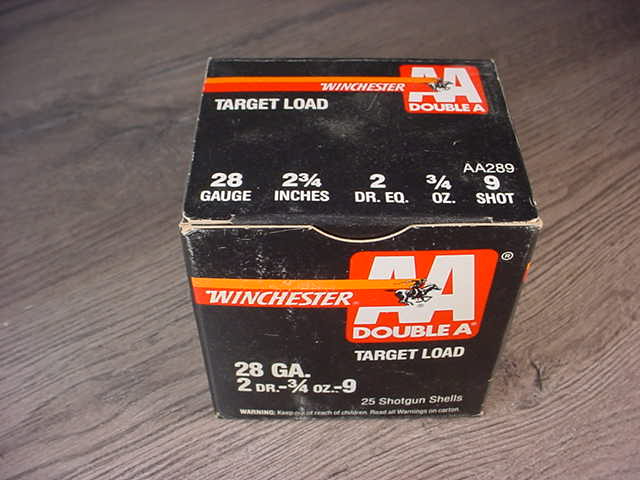 Box of Winchester AA Target Load 28 Gauge Number 9 Shot 17277778 ...