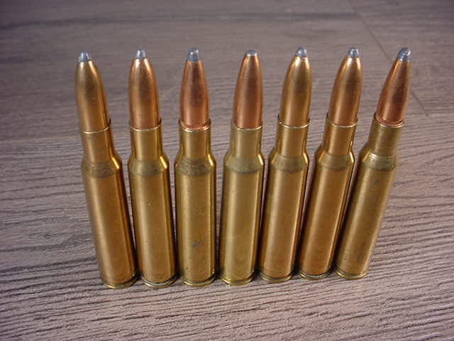 7 Rounds of Mixed Reloaded 7mm Mauser Semi-Jacketed Soft Point 7mm ...