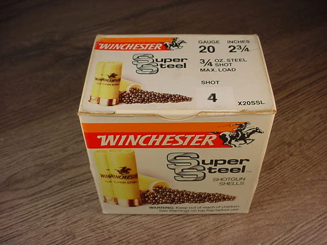 Box of Winchester Super Steel 20 Gauge Number 4 Shot 17289798 ...