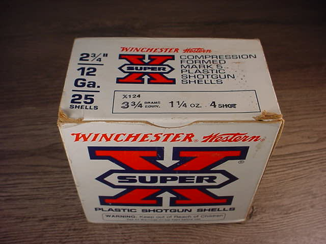 Partial Box of Winchester/Western Super-X Mark 5 12 Gauge Number 4 Shot 17305665 - GunAuction.com