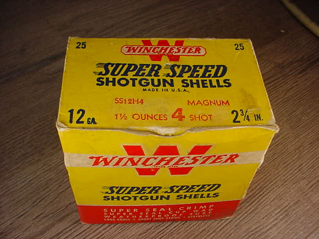 Partial Box of Winchester Super Speed Magnum Paper Hull 12 Gauge Number ...