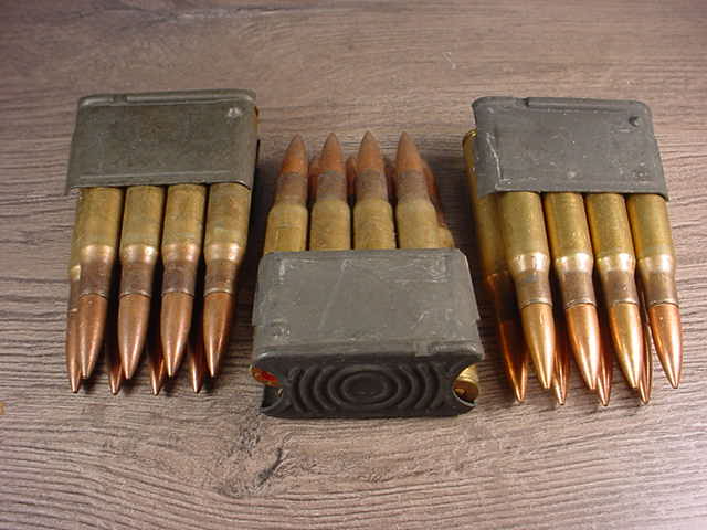 24 Rounds of USGI .30-06 Springfield Full Metal Jacket on Garand Clips ...