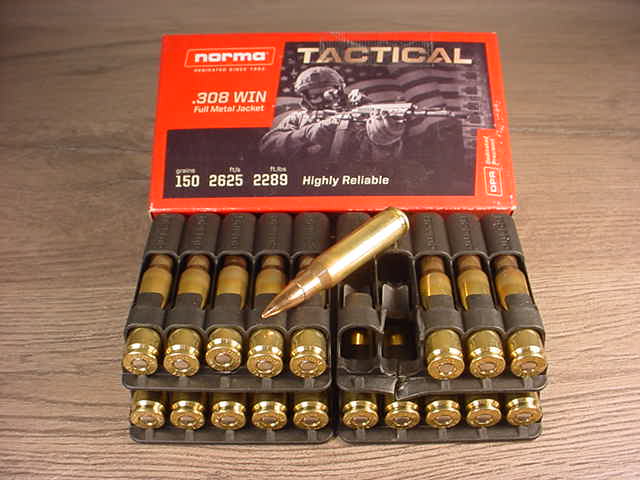 Norma Precision Partial Box of Norma Tactical DPR .308 Win. Full Metal ...