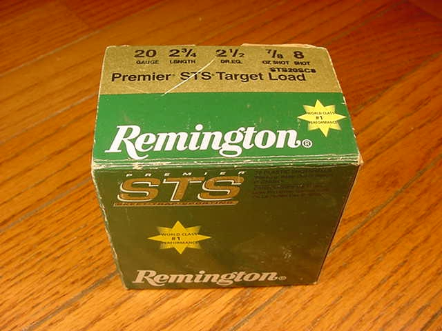Box of Remington Premier STS Target Load 20 Gauge Number 8 Shot ...