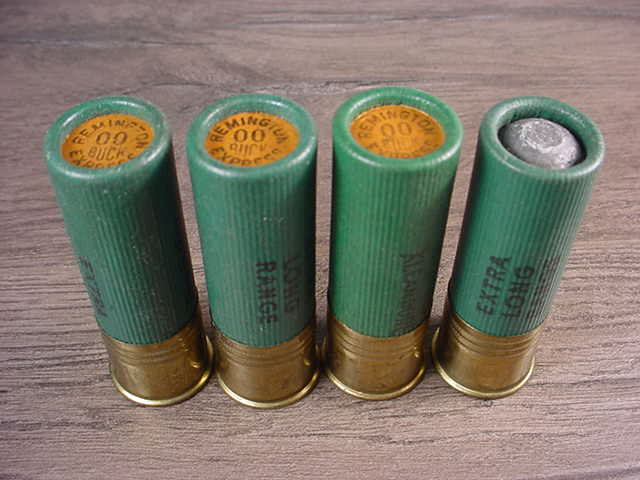 4 Rounds of Remington Paper Hull 12 Gauge 3 Inch 00 & Rifled Slug ...