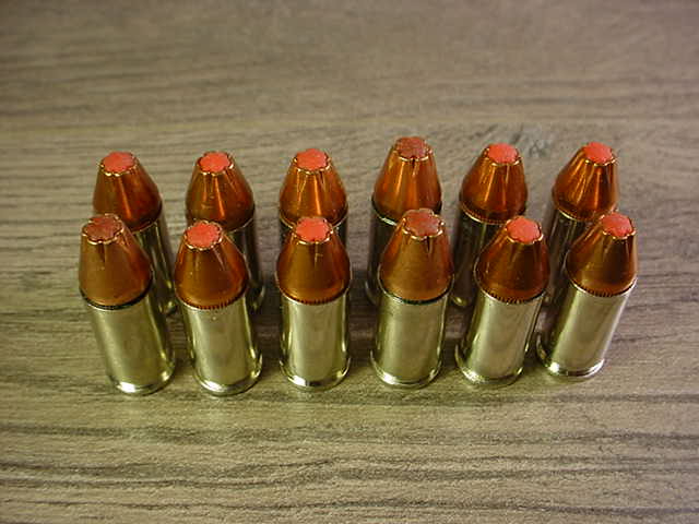 12 Rounds of Hornady FTX 9mm Luger Jacketed Hollow Point Polymer Tip ...