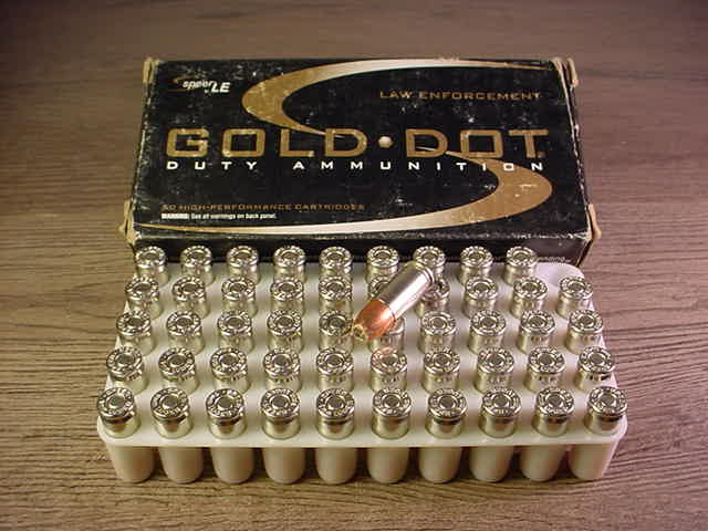 Box of Speer Law Enforcement Duty Gold Dot 9mm Luger Jacketed Hollow ...