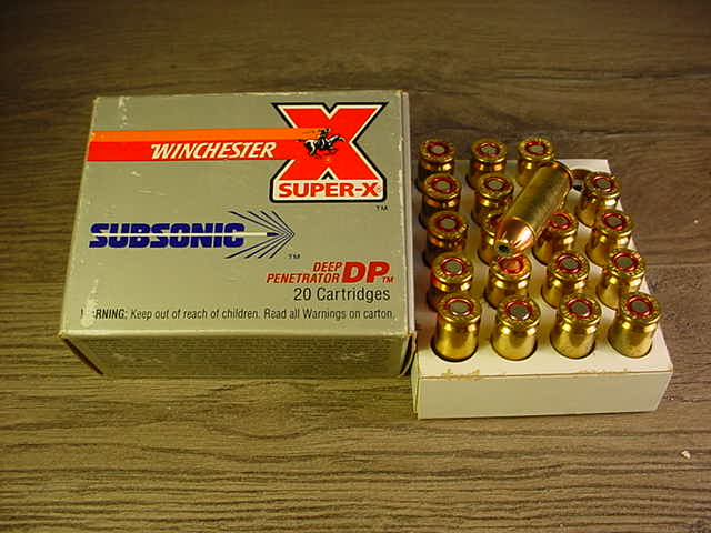 Box of Winchester Super-X DP Subsonic 10mm Auto. Jacketed Hollow Point ...