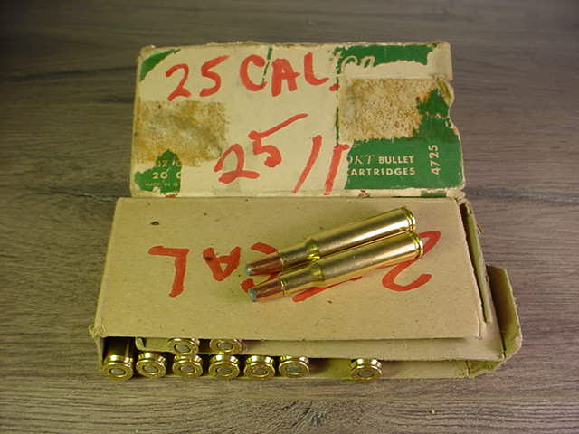 11 Rounds Mixed Manufacture .25 Rem. Semi-Jacketed Soft Point .25 ...