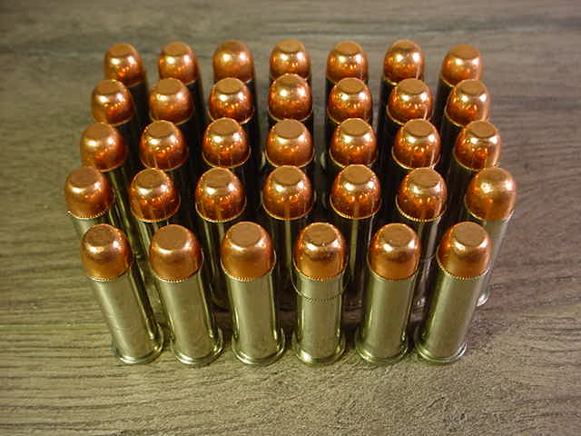 34 Rounds of Reloaded .38 Special Full Metal Jacket Round Nose Flat ...