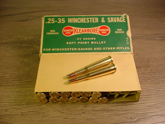 Partial Box of Mixed Remington Kleanbore .25-35 Win. Semi-Jacketed Soft ...