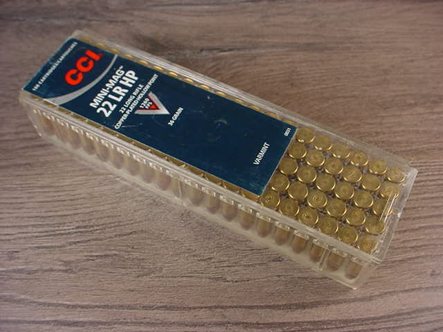 CCI Ammunition Box (100 Rounds) of CCI Mini-Mag .22 Long Rifle Plated ...