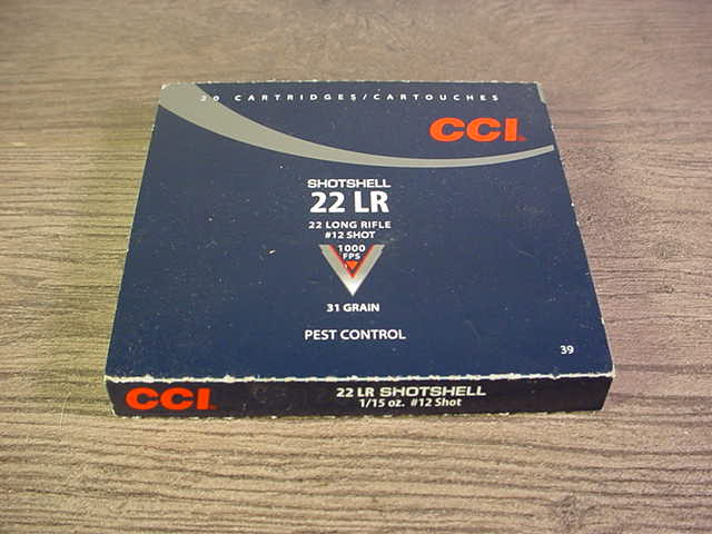 CCI Ammunition Partial Package of CCI .22 Long Rifle Shotshell ...