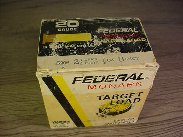 19 Rounds of Mixed Federal Monark Rarget Load Paper Hull 20 Gauge ...
