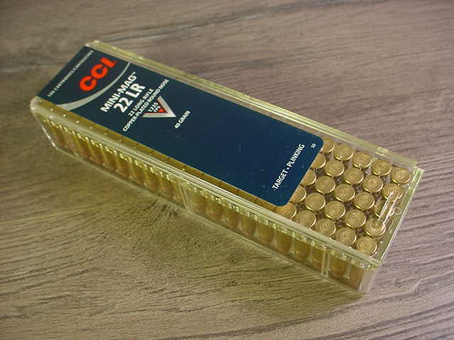 CCI Ammunition Box (100 Rounds) of CCI Mini-Mag .22 Long Rifle Plated ...