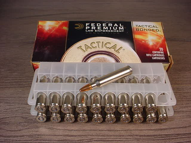 Federal Premium Ammunition Box of Federal Tactical Bonded .223 Rem ...