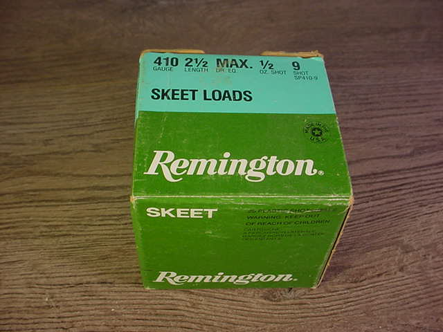 Box of Remington Skeet Loads .410 Gauge Number 9 Shot 17370912 ...