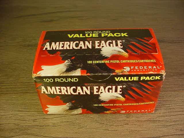 100 Round Value Pack of American Eagle/Federal .45 Auto. Full Metal ...