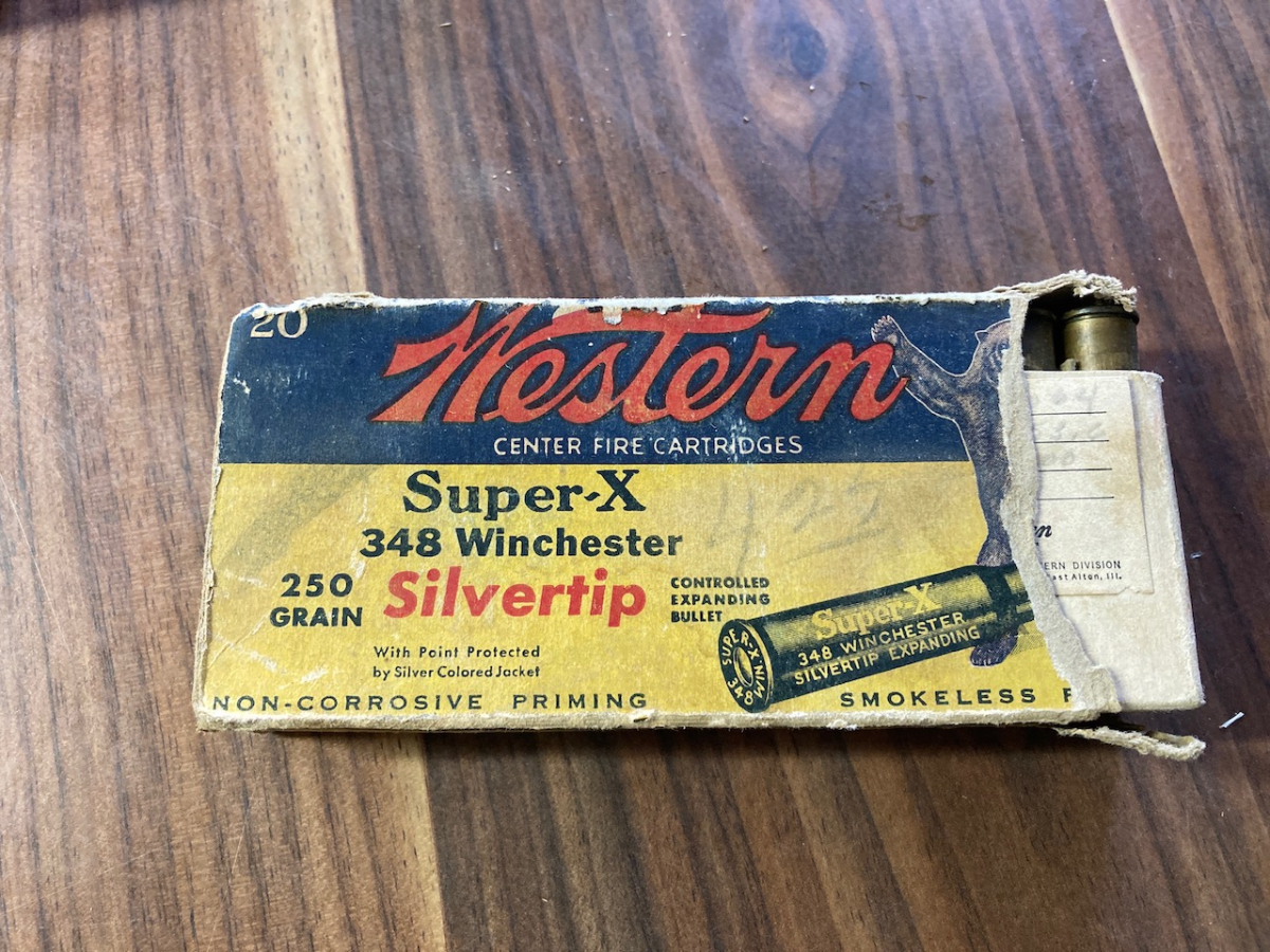 Western Super-X 348 Winchester Vintage Collectable Ammo .348 Win ...