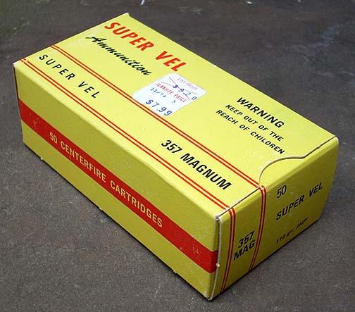 Minty Super Vel 357 Magnum Box For Sale at GunAuction.com - 9399561
