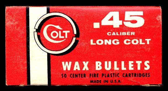 Pictures: Colt 45 SAA Wax Bullets Cowboy Quick Draw Box - 8944410