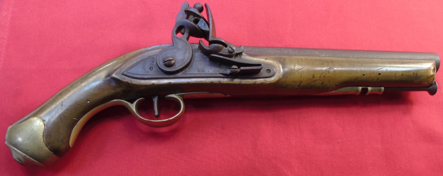 Tower Flint Lock Pistol. For Sale at GunAuction.com - 14519379