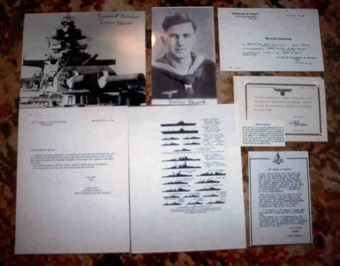 Bismark Crew Bruno Rzonca Documents For Sale at GunAuction.com - 7209324