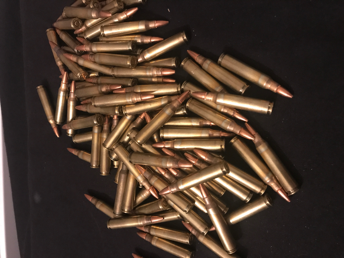 Remington 100 rounds of .223/5.56 hollow points 5.56mm NATO 17075300 ...