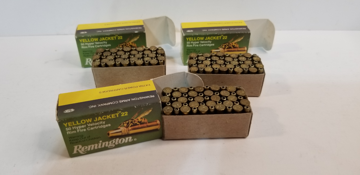 REMINGTON 22 LR YELLOW JACKET HYPER VELOCITY 33GR TRUNCATED HOLLOW ...
