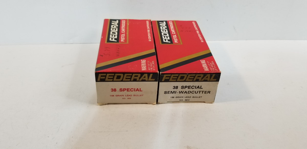 Federal Cartridge Corporation 2 FULL BOXES OF FEDERAL 38 SPECIAL AMMO ...