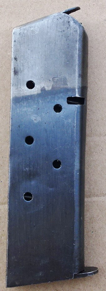 COLT 1911 TWO (2) TONE 45 ACP CLIP, PRE WW 2 VINTAGE, USED. ORIGINAL ...