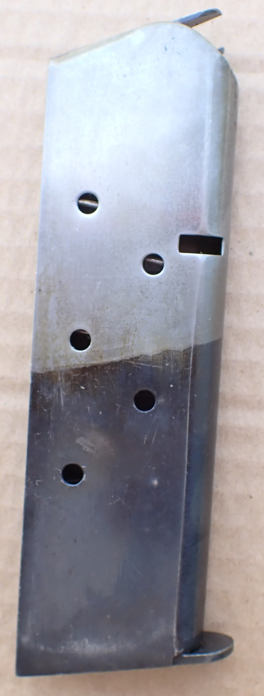 COLT COMMERCIAL 1911 45 ACP CLIP, TWO TONE, MARKED "COLT 45 AUTO" .45 ...