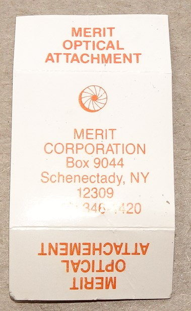 MERIT OPTICAL ATTACHMENT, TARGET SHOOTING, FOR GLASSES. 17306411 ...