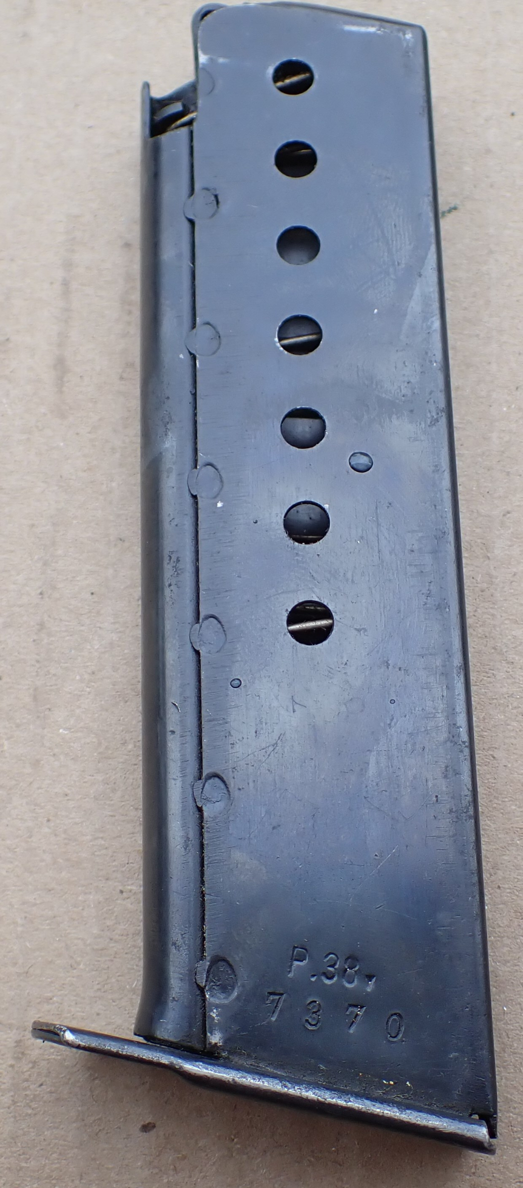 NAZI ERA MAUSER P38 MAGAZINE, BLUED, CODED AS MAUSER MADE ON SPINE .38 ...