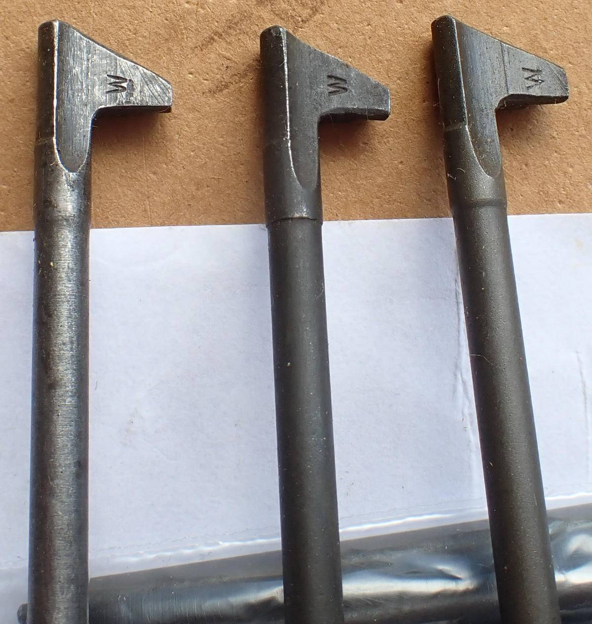 WINCHESTER M1 CARBINE, THREE(3) FIRING PINS, TYPE 1, 2, AND 3, MARKED ...