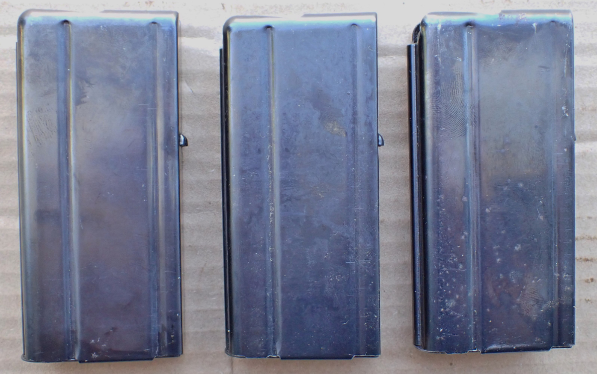 WINCHESTER M1 CARBINE CLIPS, THREE (3), CODED, TYPE 2, MARKED "SW ...