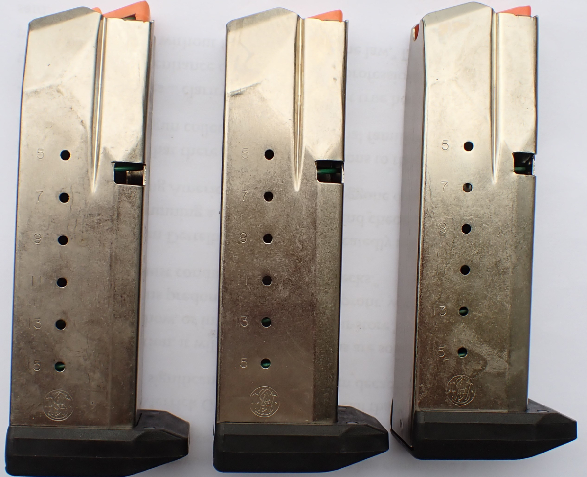 THREE (3) SMITH & WESSON SIGMA MAGAZINES. 40 S&W, LARGE CAPACITY ...